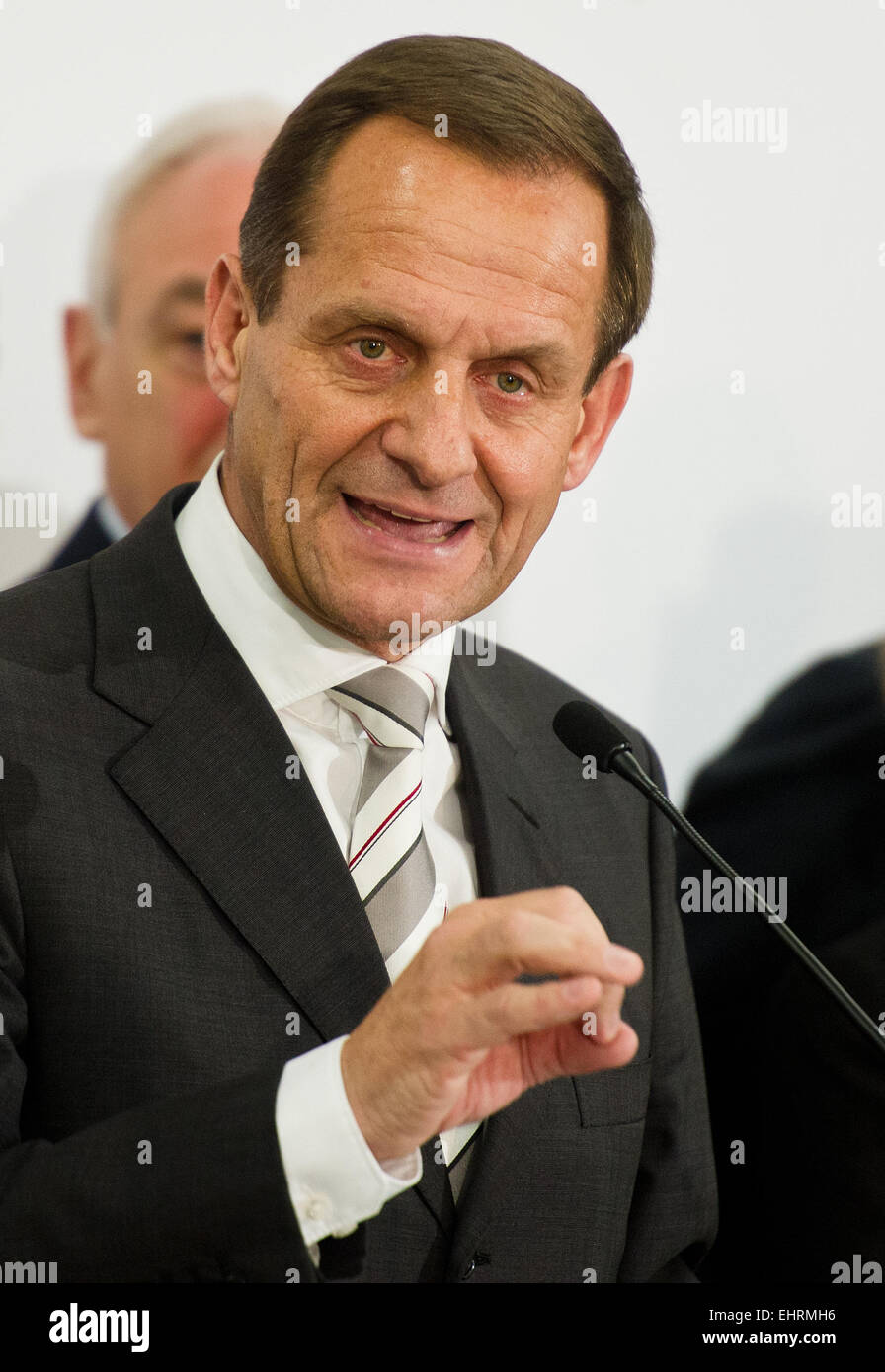 Frankfurt, Germany. 16th Mar, 2015. DOSB President Alfons Hoermann ...
