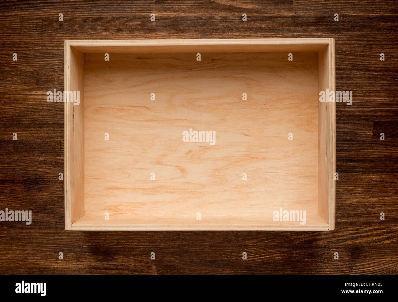 Empty wooden box Stock Photo - Alamy