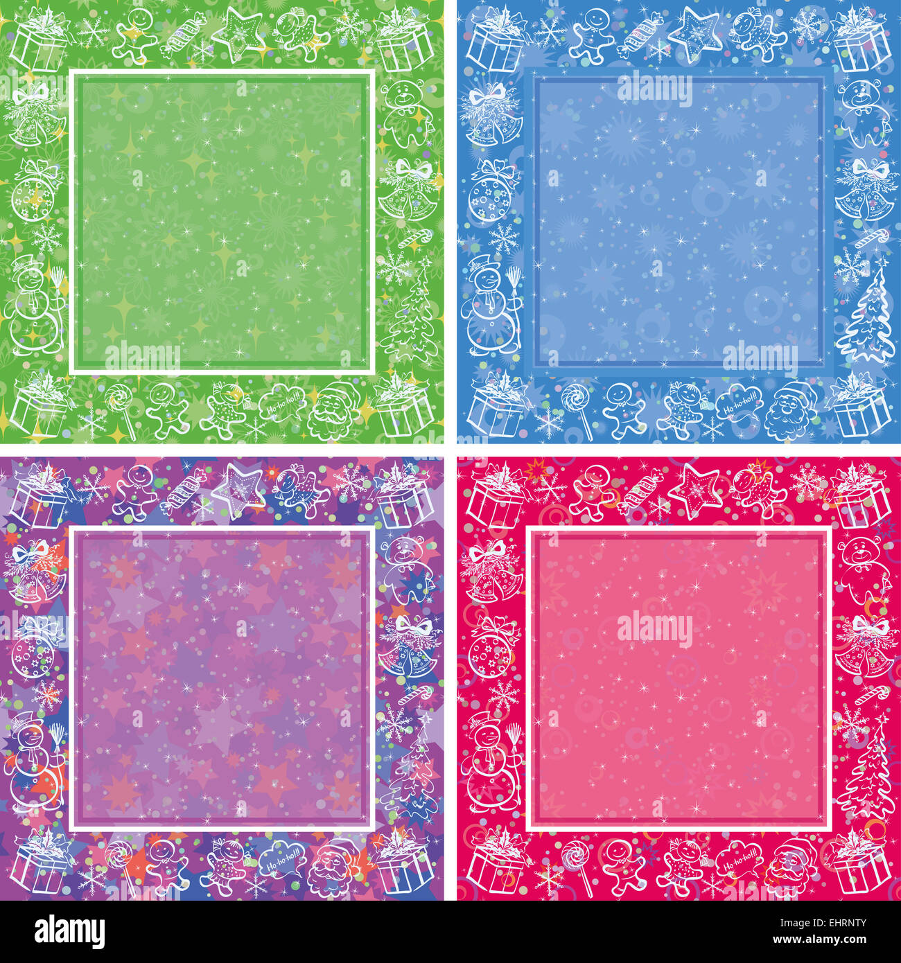 Holiday Christmas backgrounds, set Stock Photo - Alamy