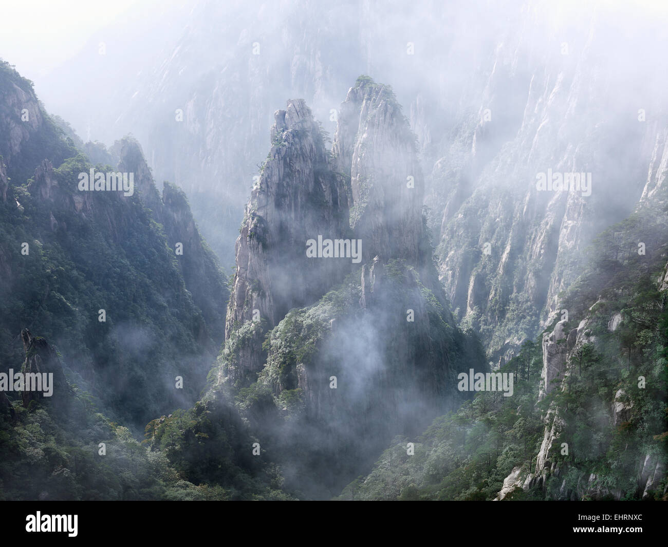 Xihai Grand Canyon in Mt Huangshan National Scenic Area, Anhui, China ...