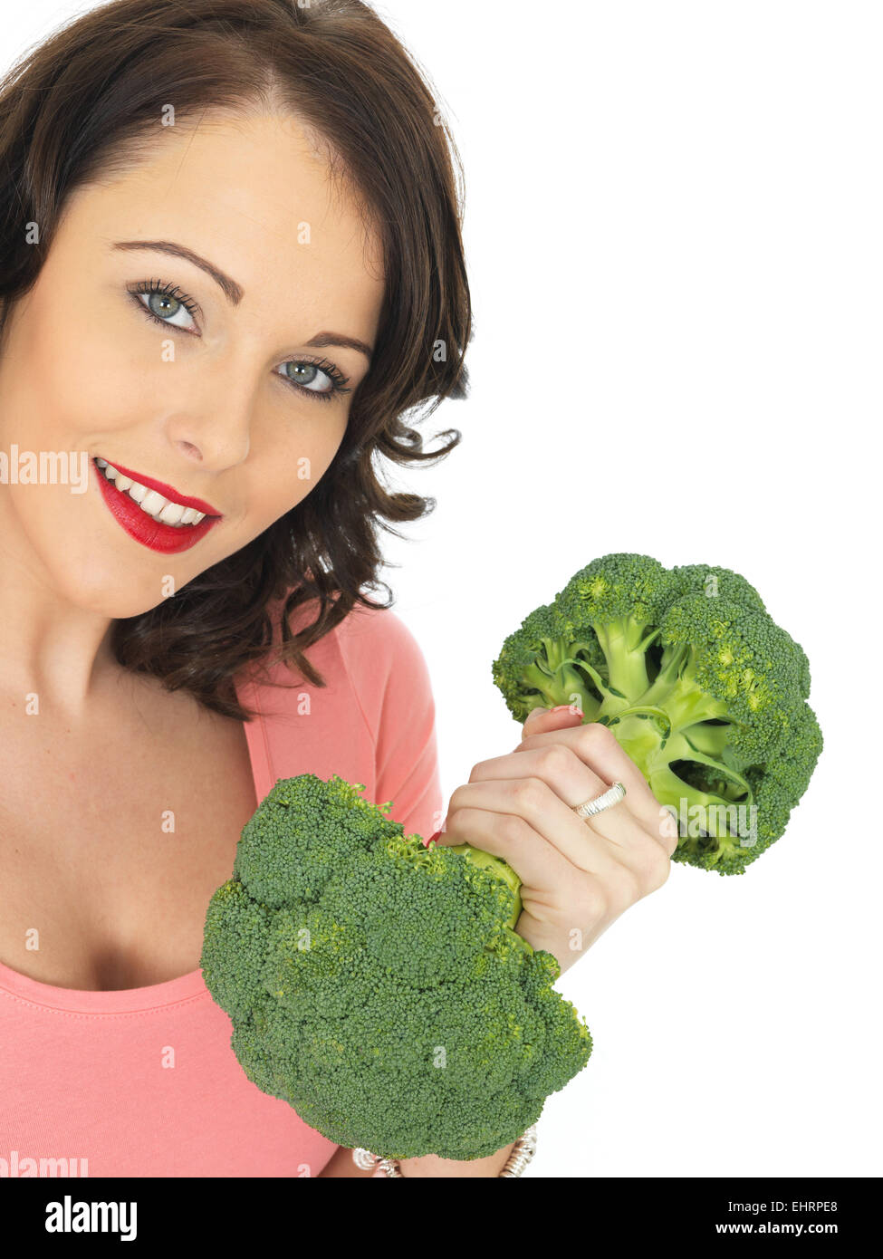 Broccoli woman hi-res stock photography and images - Alamy