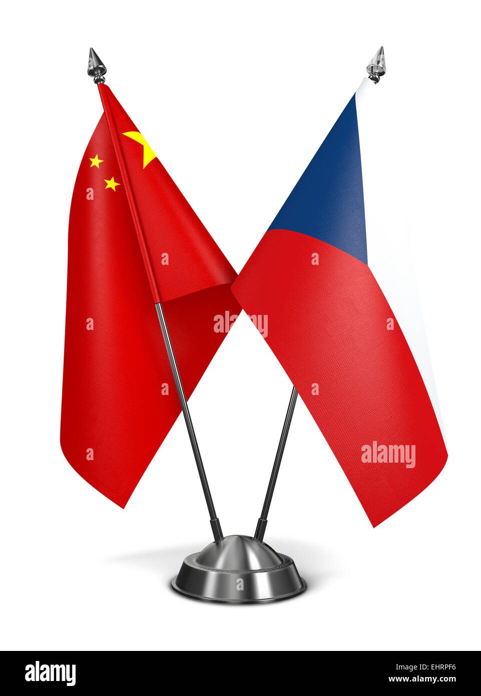 China and Czech Republic - Miniature Flags Stock Photo - Alamy