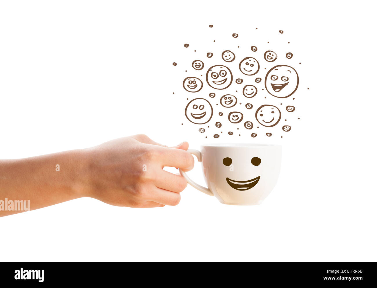 Coffee break cappuccino smiley face hi-res stock photography and images ...