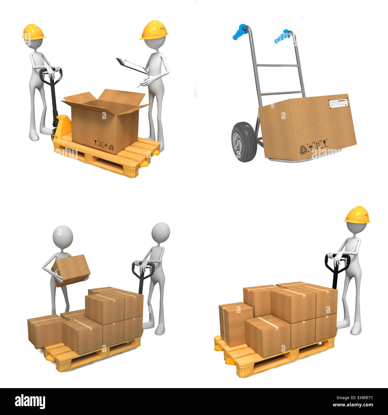 Storage Concepts - Set of 3D Isolated on White Background Stock Photo ...