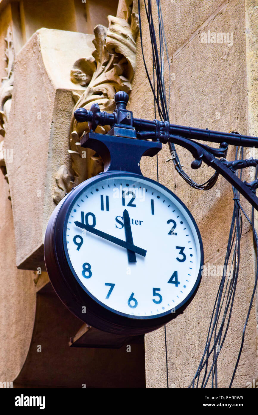Old Style Hanging Clock High Resolution Stock Photography and Images ...