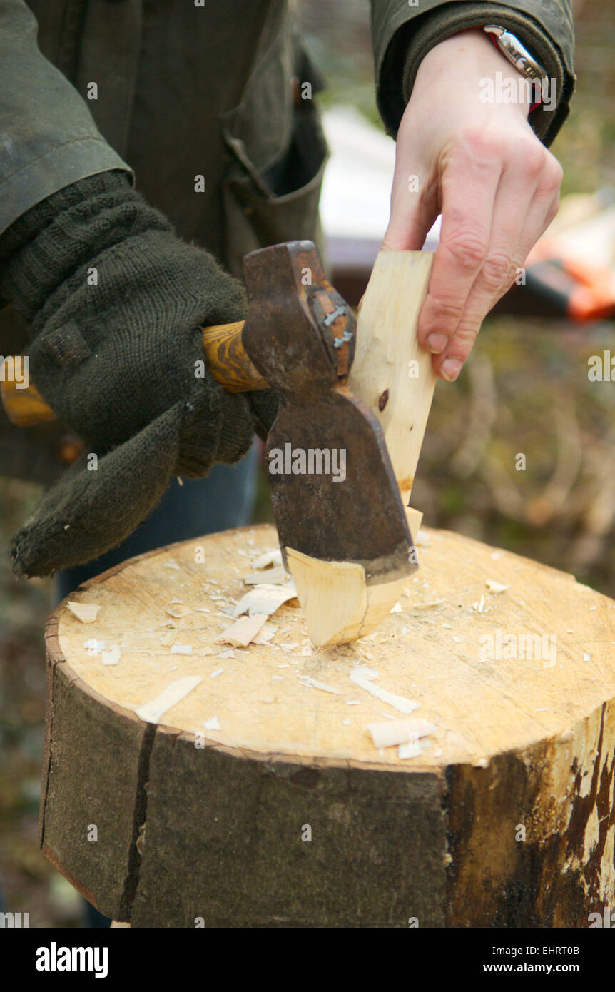 Woman axe hi-res stock photography and images - Alamy