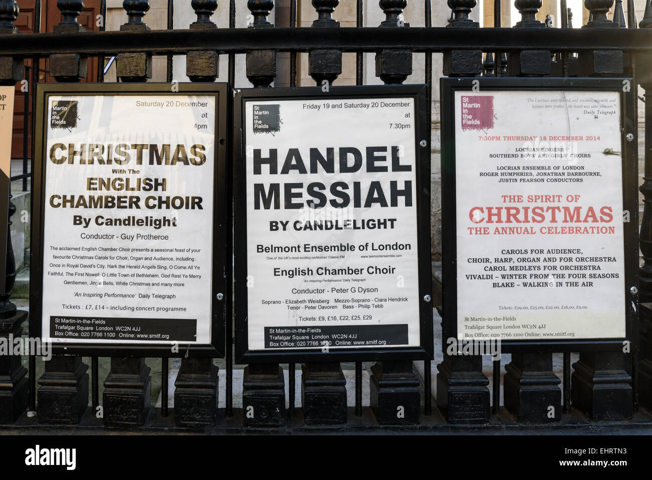 Christmas music concert program programs programme hi-res stock ...