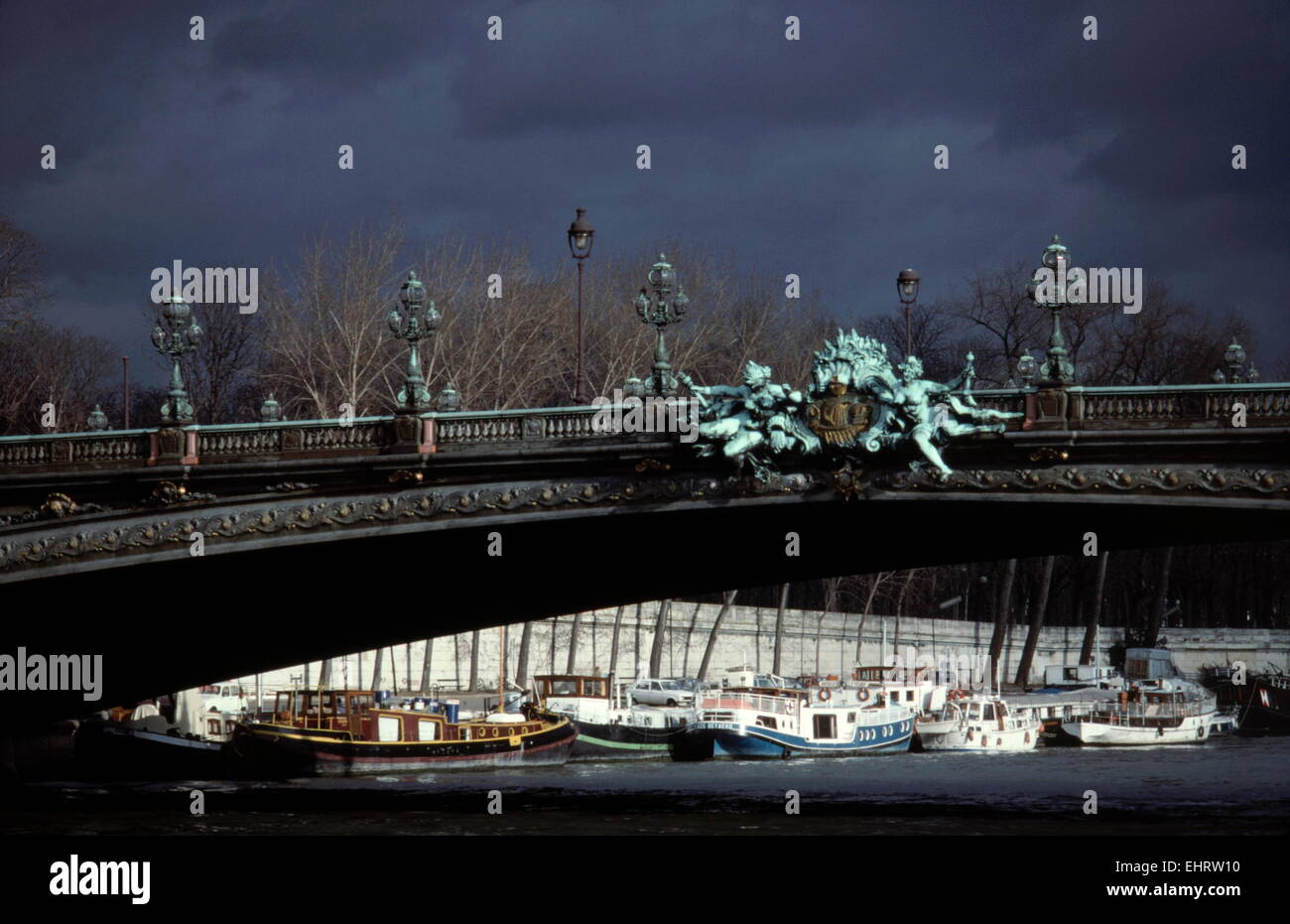 AJAXNETPHOTO. - PARIS, FRANCE. - TSAR'S BRIDGE - ORNATE PONT ALEXANDRE ...