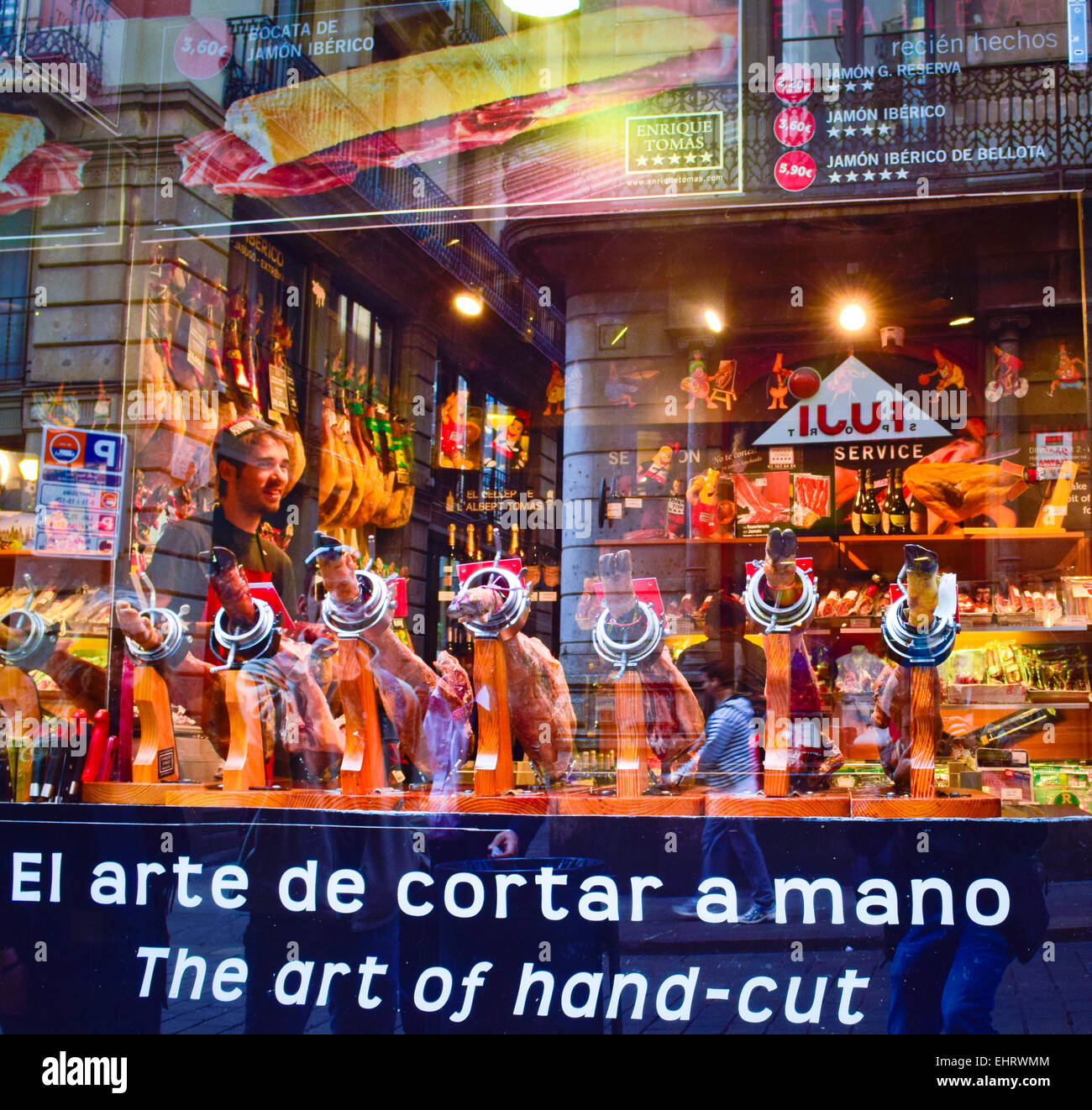 Ham chaine stores Enrique Tomas. Barcelona, Catalonia, Spain Stock ...