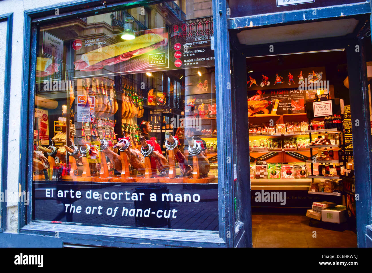 Ham chaine stores Enrique Tomas. Barcelona, Catalonia, Spain Stock ...