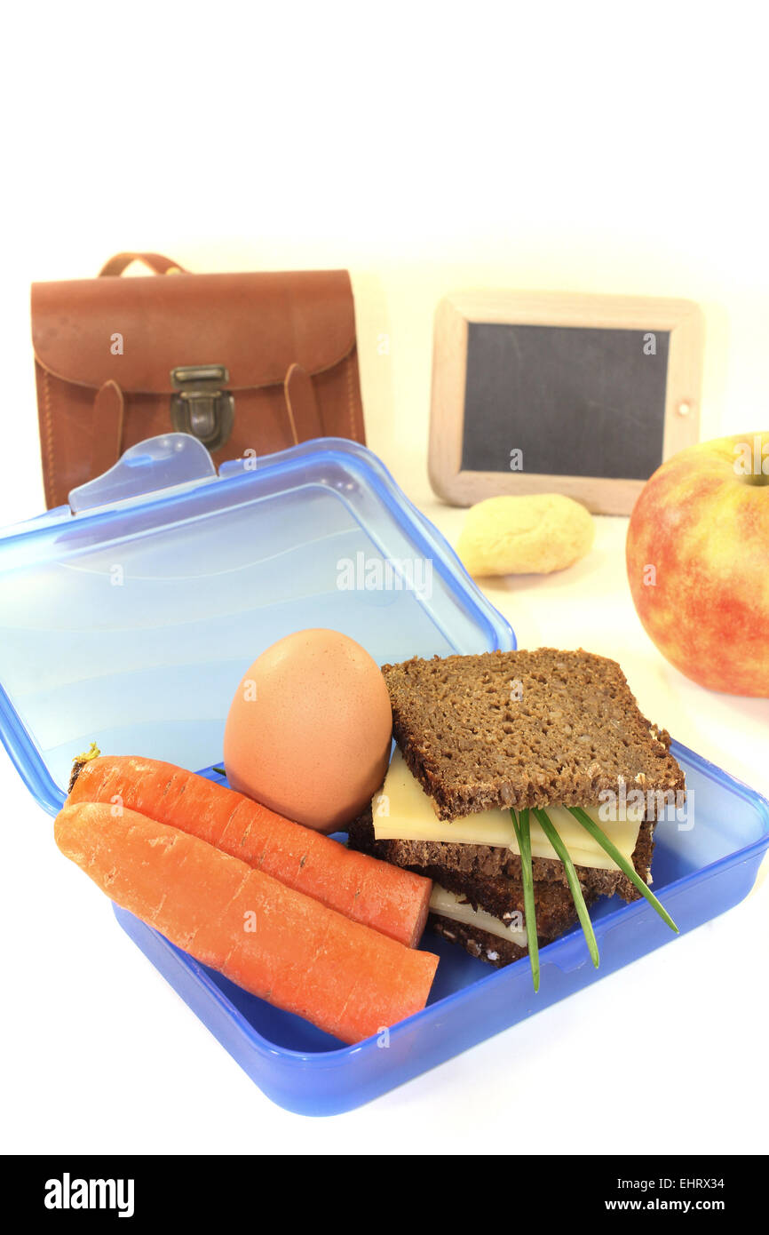 breaktime snack with apple Stock Photo - Alamy