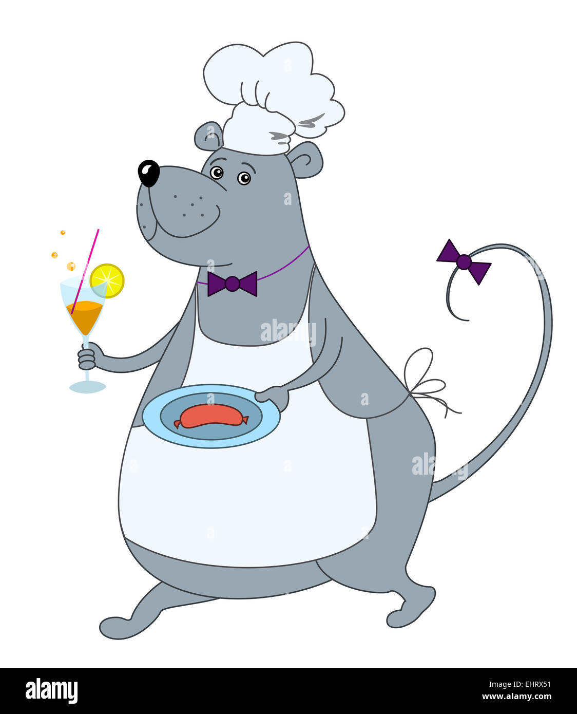 Cartoon rat cook Stock Photo - Alamy