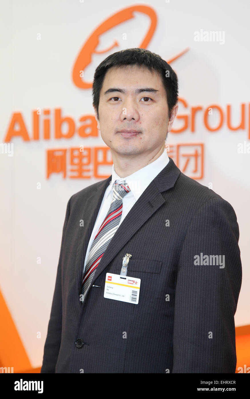 Hanover, Germany. 16th Mar, 2015. Ethan Yu, Vice President at Alibaba ...