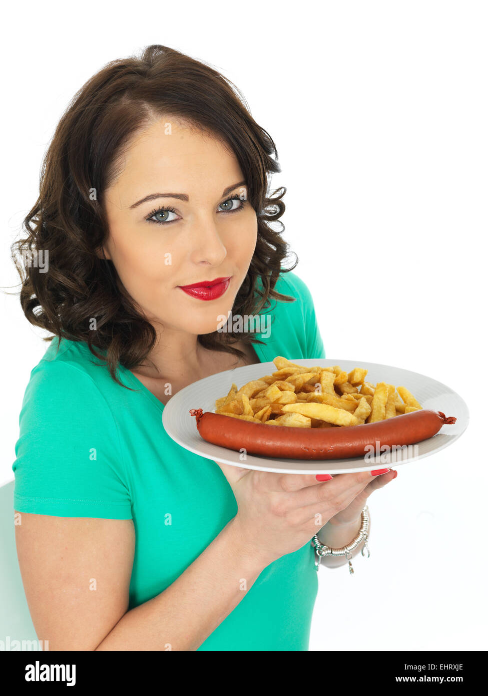 Saveloy chips hi-res stock photography and images - Alamy