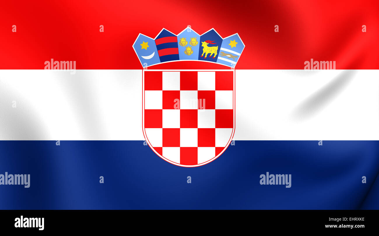 Croatia flag wave hi-res stock photography and images - Alamy