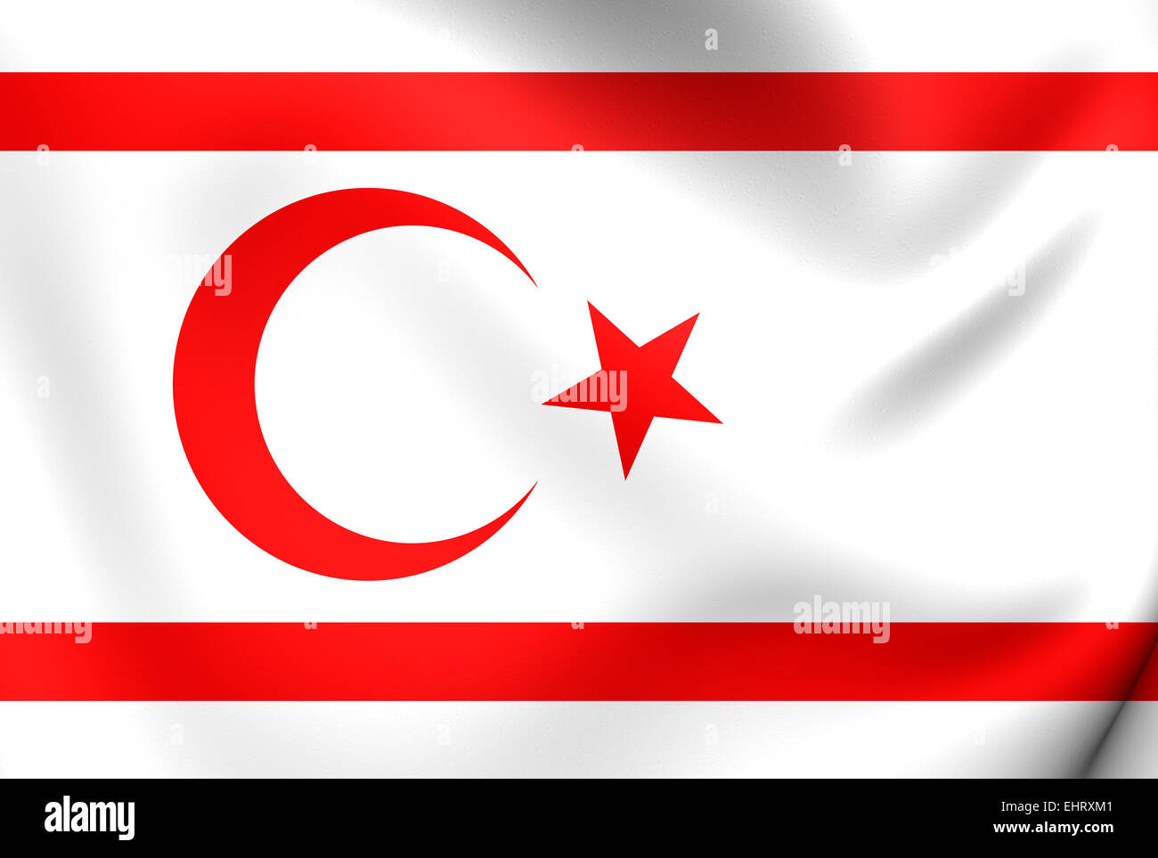 North cyprus turkish republic flag hi-res stock photography and images ...