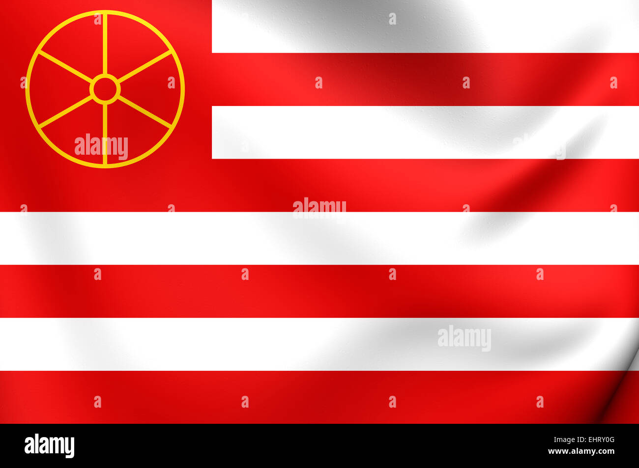 Flag of Doorn, Netherlands. Close Up Stock Photo - Alamy