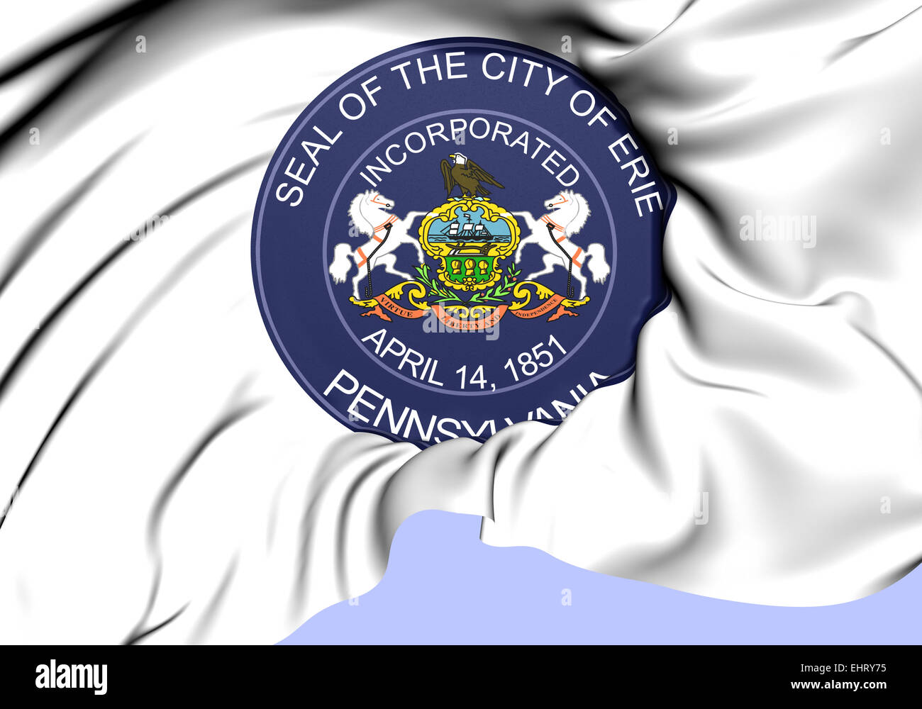 Seal of Erie, USA. Close Up Stock Photo - Alamy