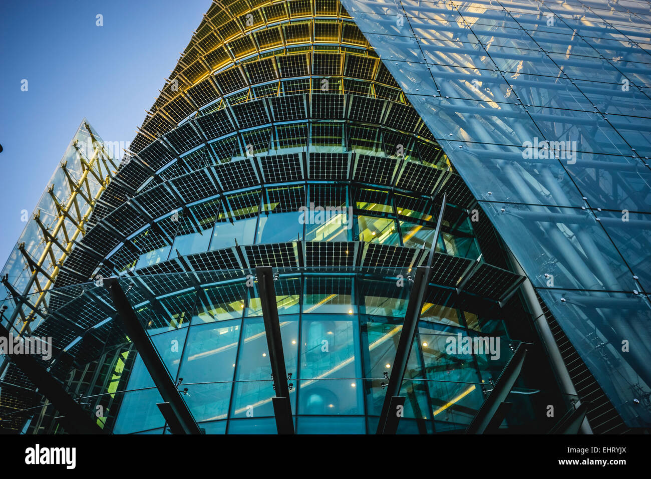 Modern crystal building, office spaces Stock Photo - Alamy
