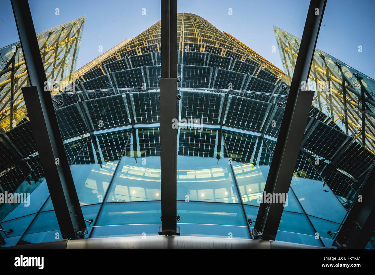 Corporate Modern crystal building, office spaces Stock Photo - Alamy