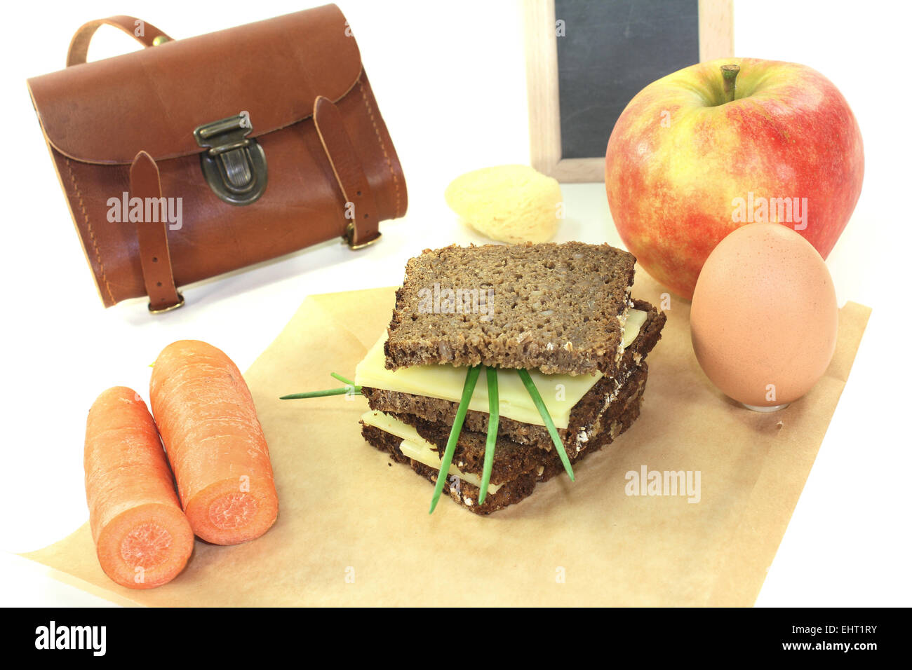sandwich eaten during break with egg Stock Photo - Alamy