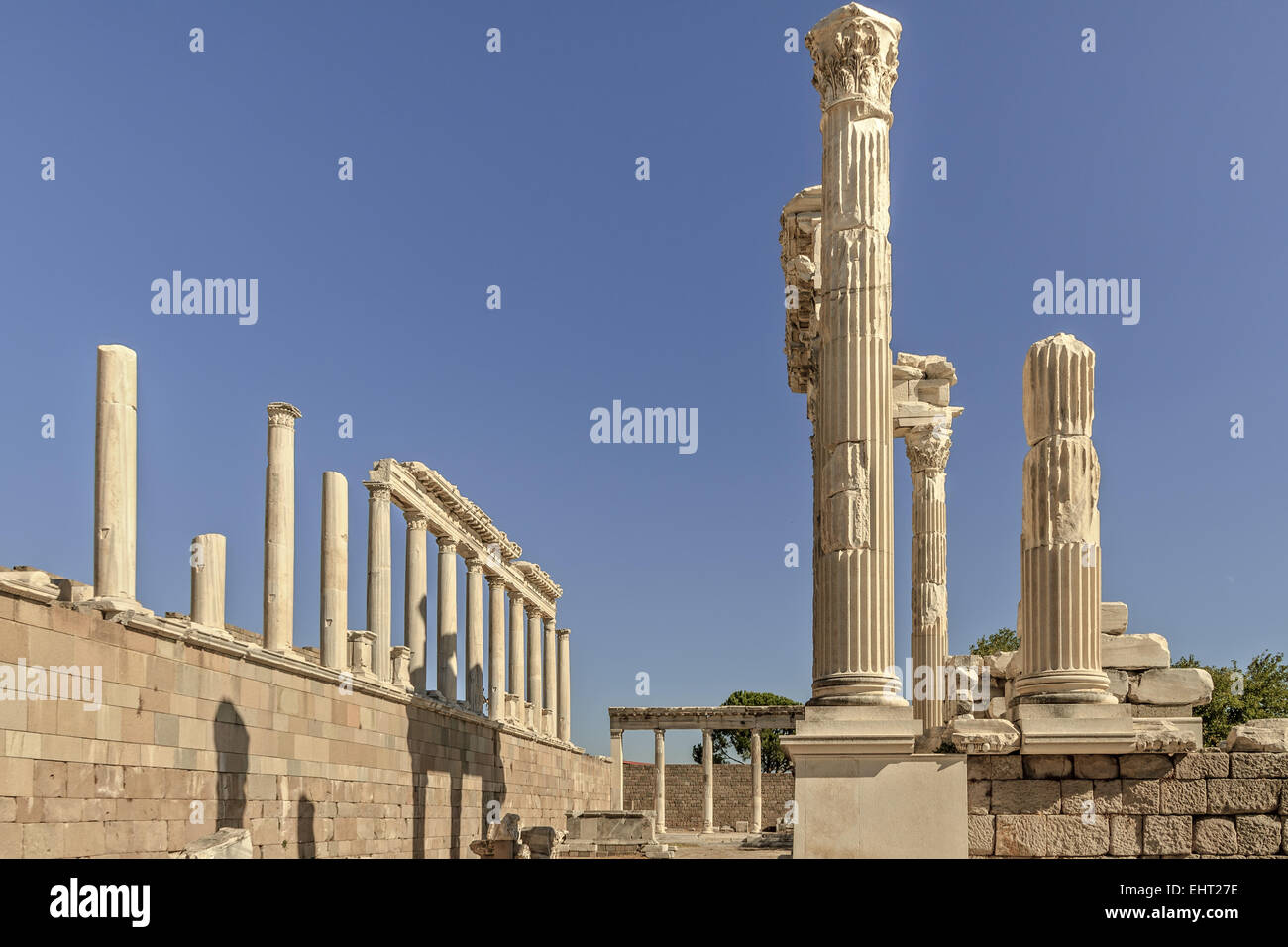 Ancient City Ruins Pergamon Turkey Stock Photo - Alamy