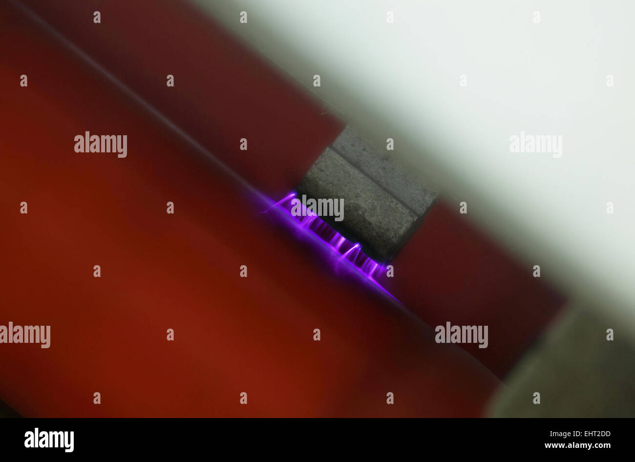 Image of violet flame burner, close-up Stock Photo - Alamy