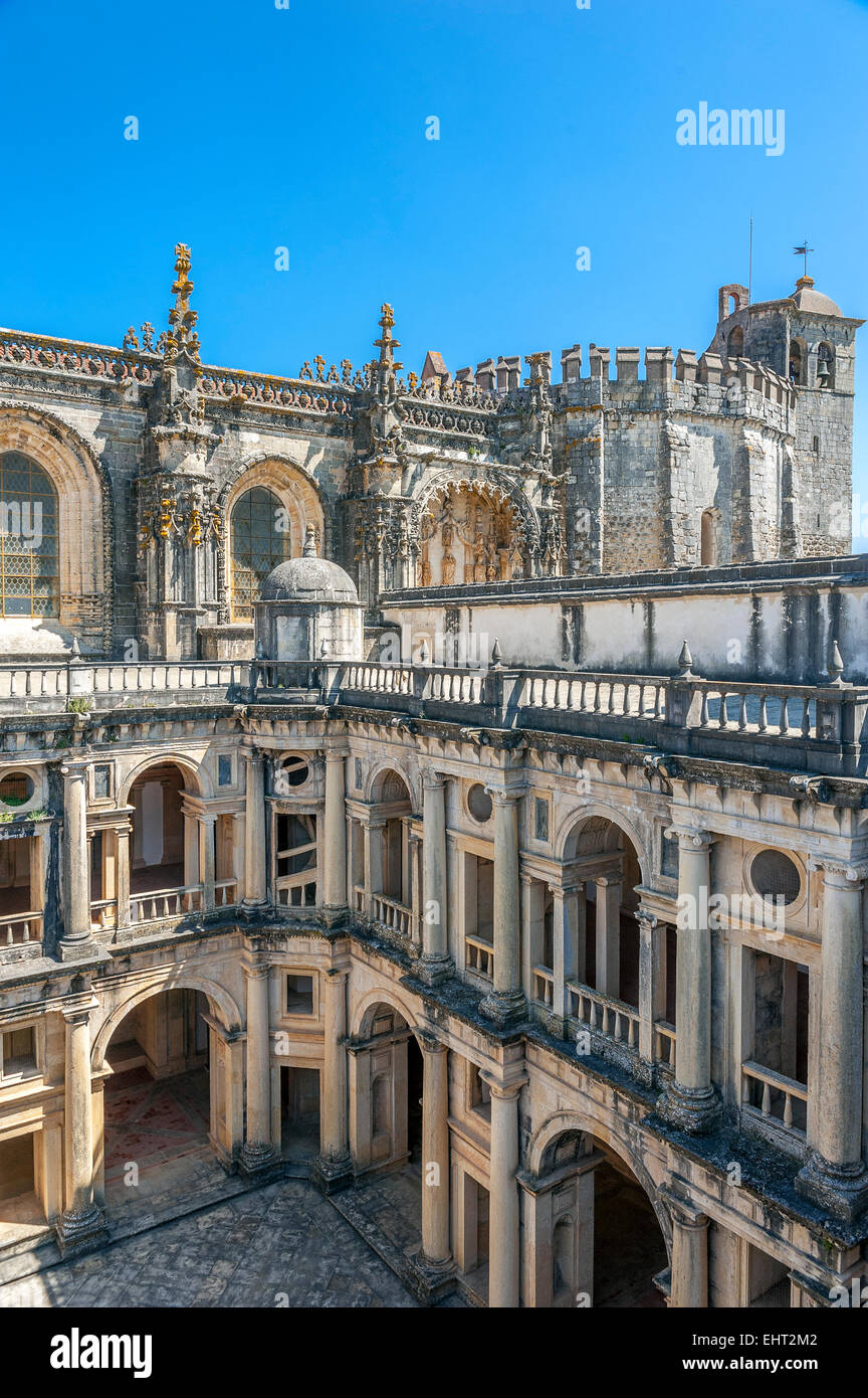 Portugal, Tomar. Monastery of the Order of Christ - the main stronghold ...