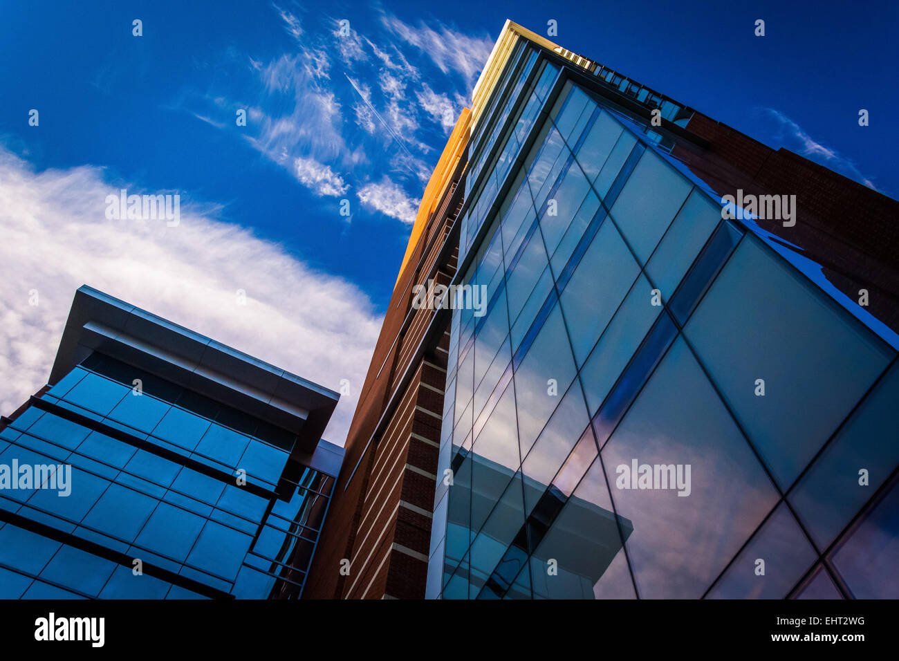 A modern glass building in downtown Baltimore, Maryland Stock Photo - Alamy