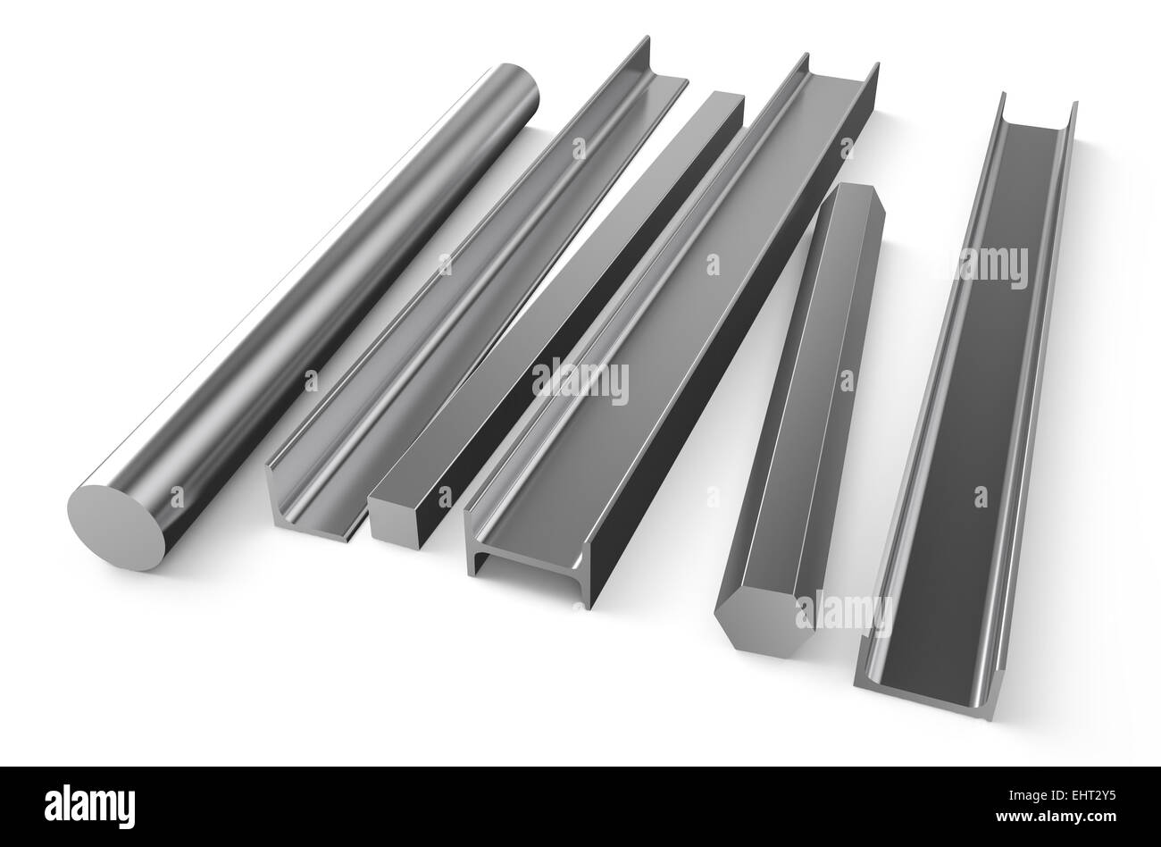 rolled metal stock isolated on white background Stock Photo - Alamy