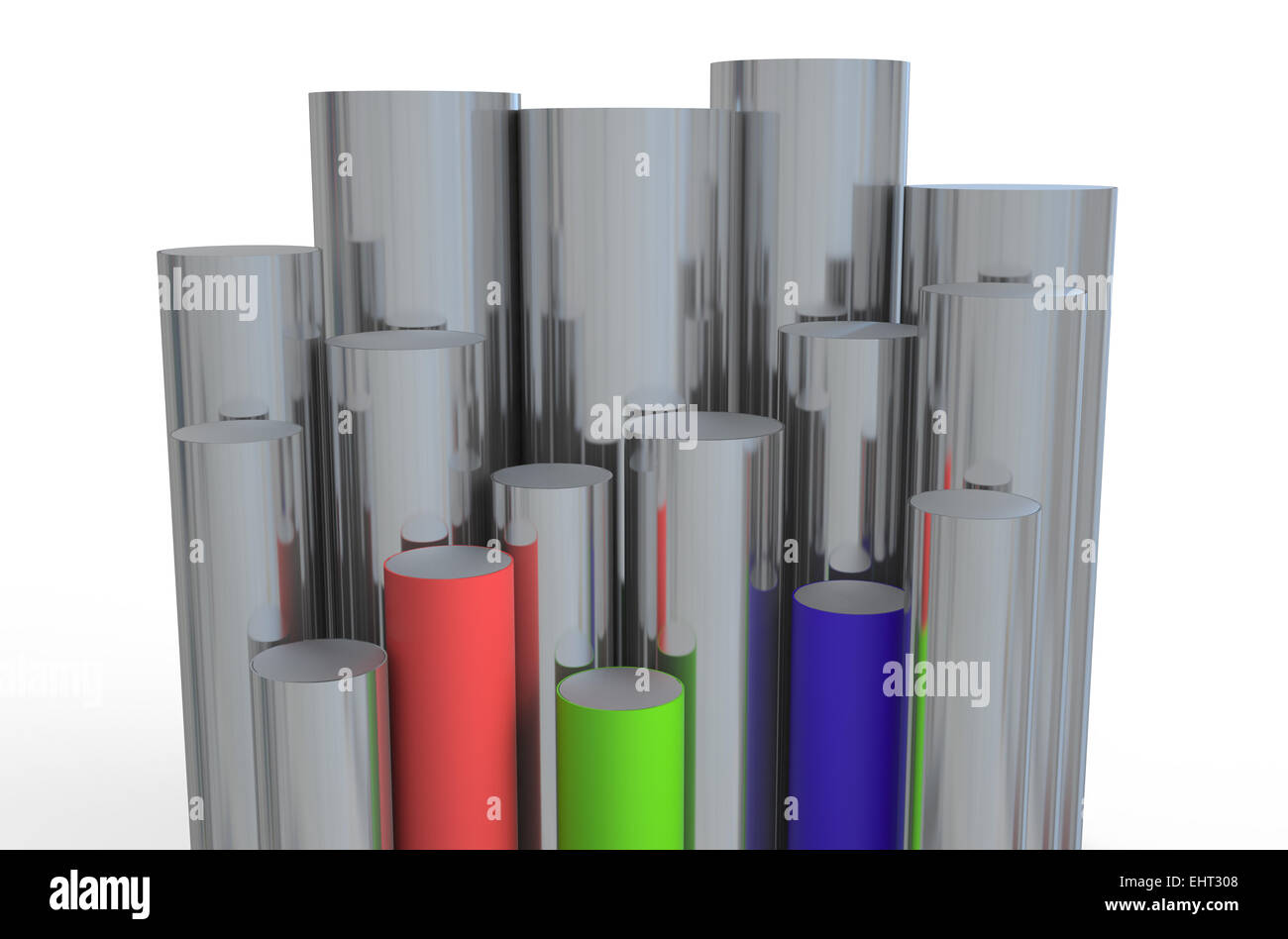 rolled metal, rounds isolated on white background Stock Photo - Alamy