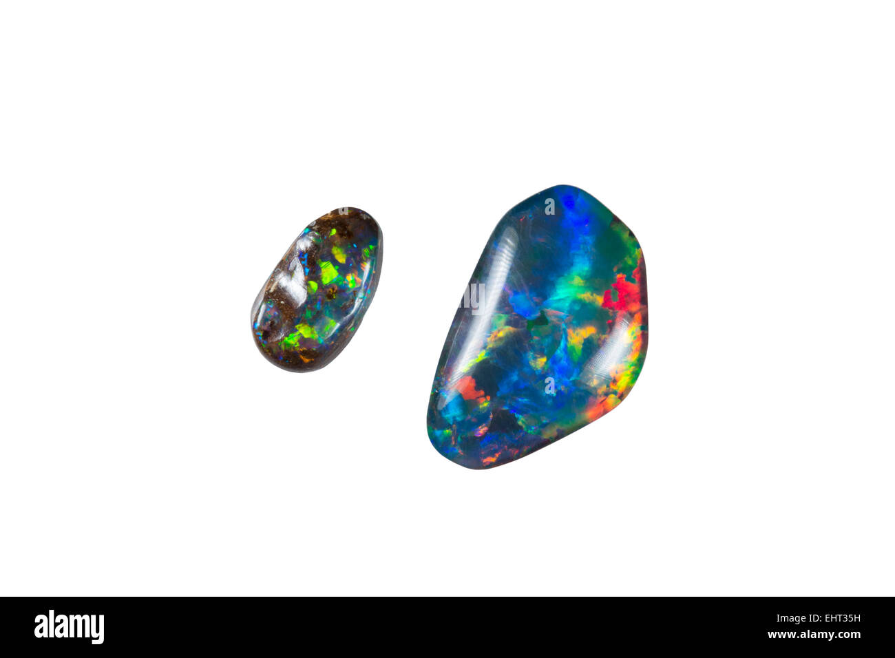 A small and a big opal 2 Stock Photo - Alamy