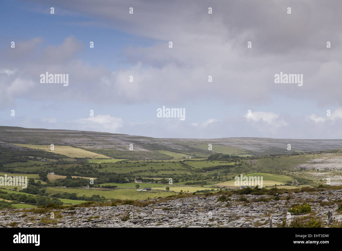 Landscape in the Burren National Park Stock Photo - Alamy