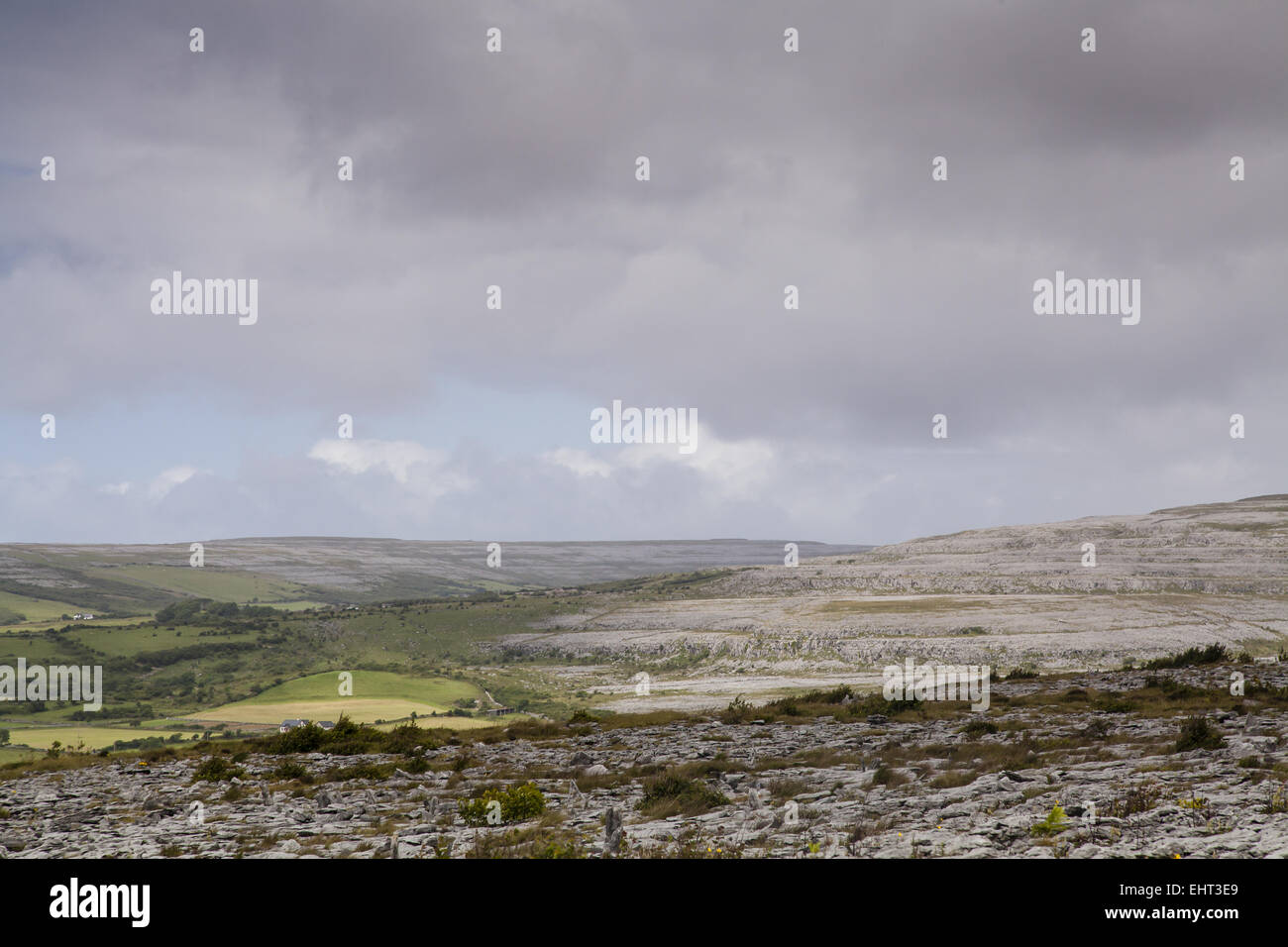 Landscape in the Burren National Park Stock Photo - Alamy