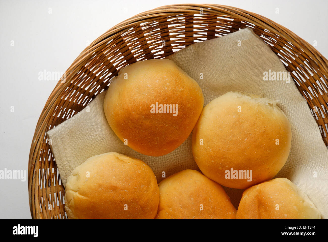 Basket of bread and rolls hi-res stock photography and images - Alamy