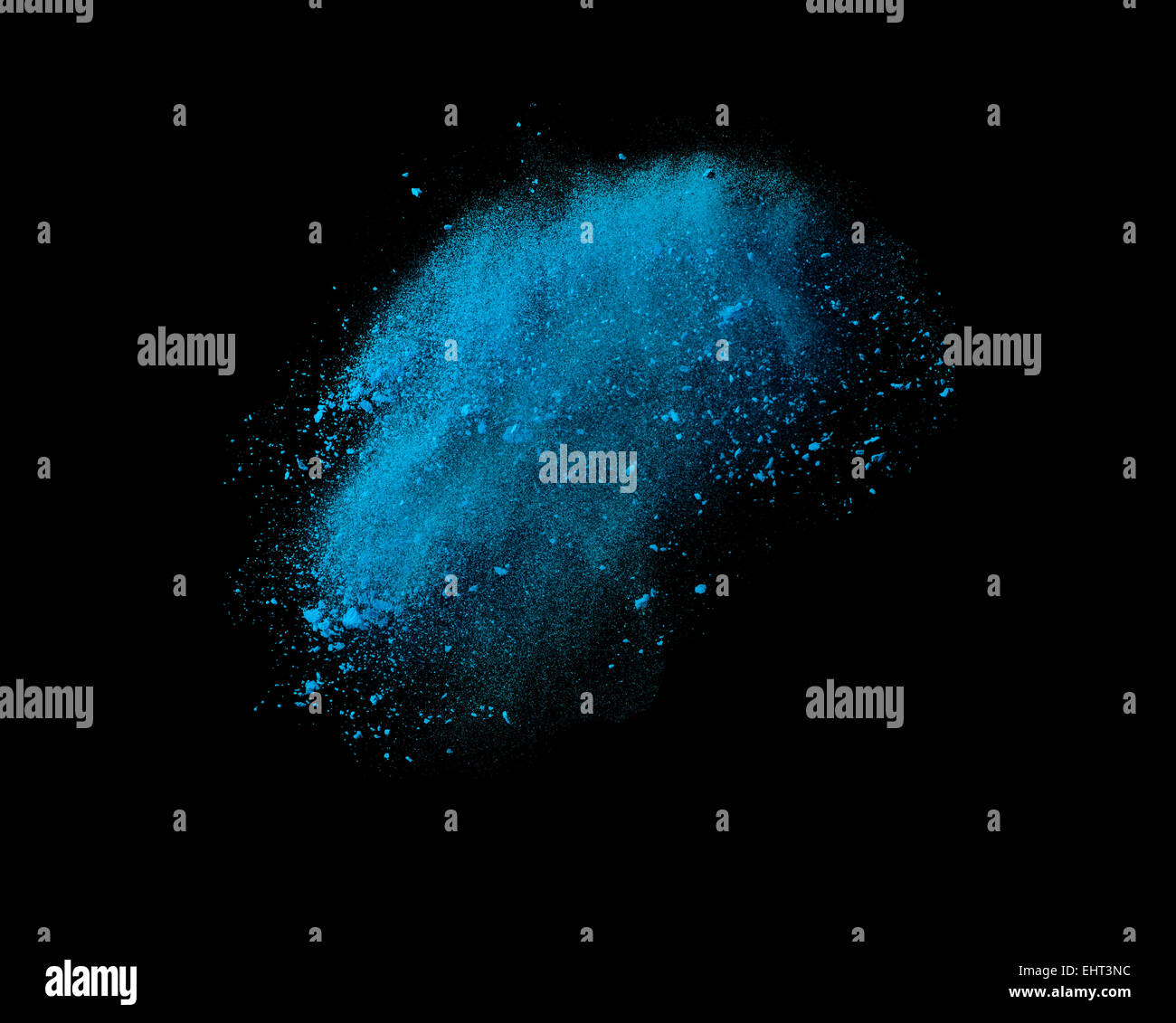 Color powder explosion isolated on black Stock Photo - Alamy