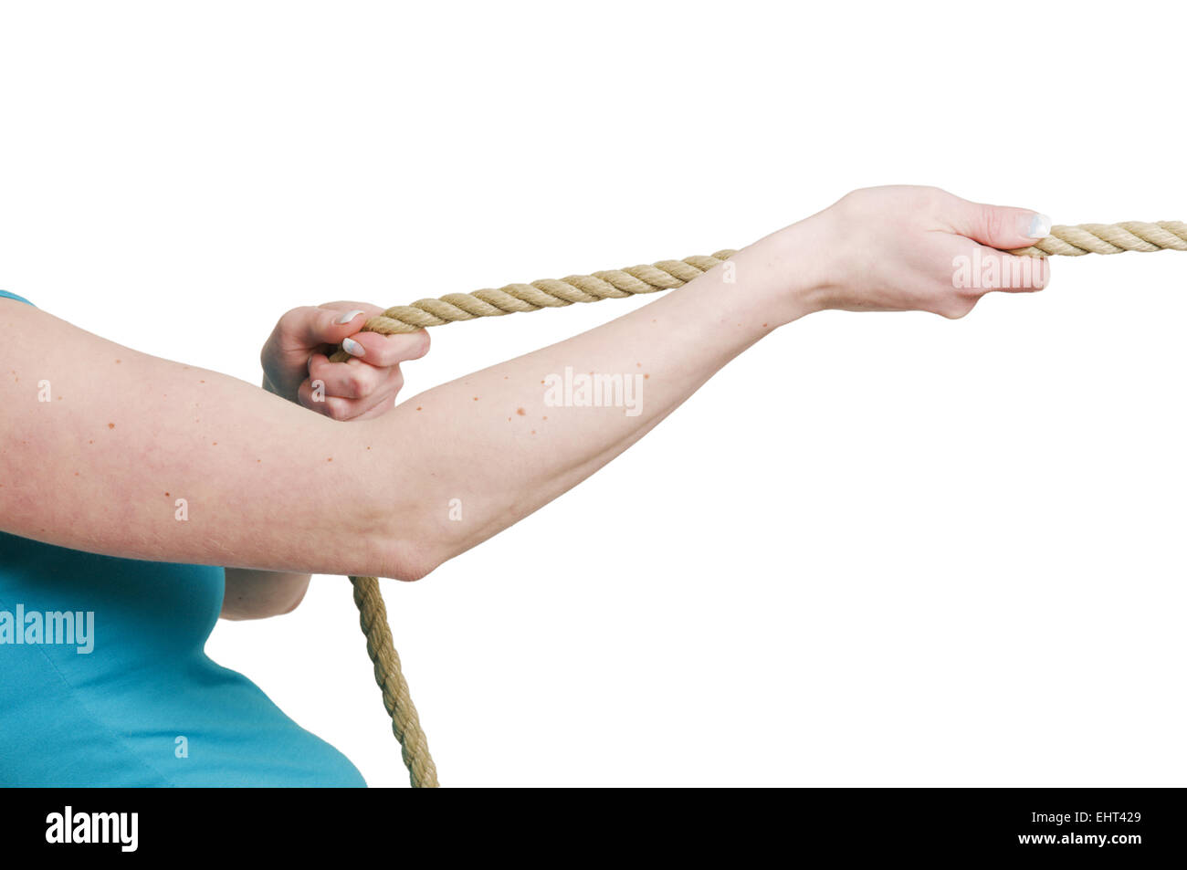 Rope tight pull hi-res stock photography and images - Alamy