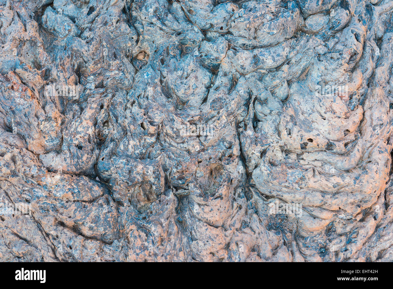 Solid Lava Stream in National Park El Teide on the Canary Island of ...