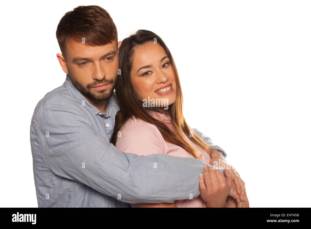 Intimate couple embracing hi-res stock photography and images - Alamy