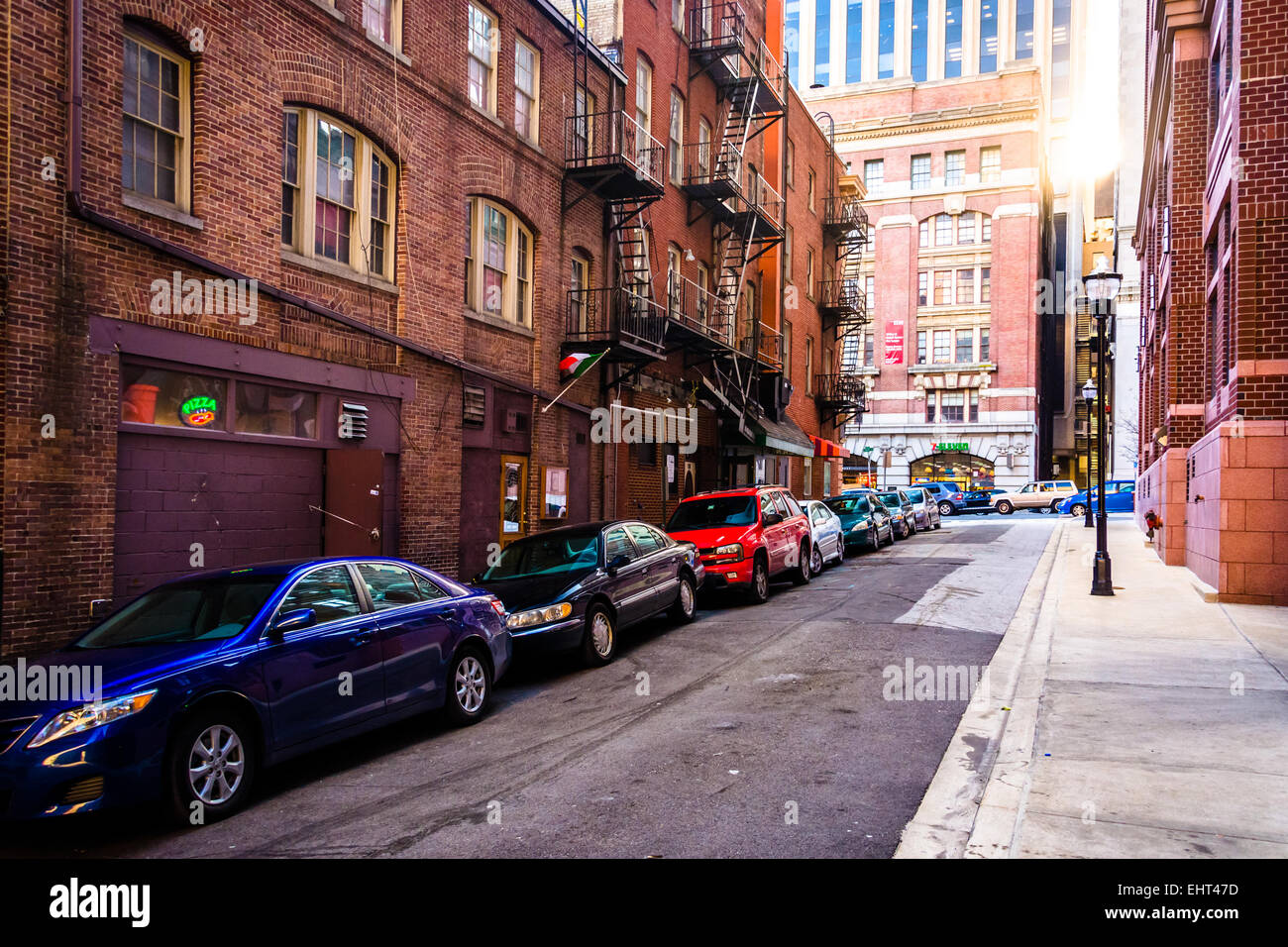 Alley in downtown Baltimore, Maryland Stock Photo - Alamy