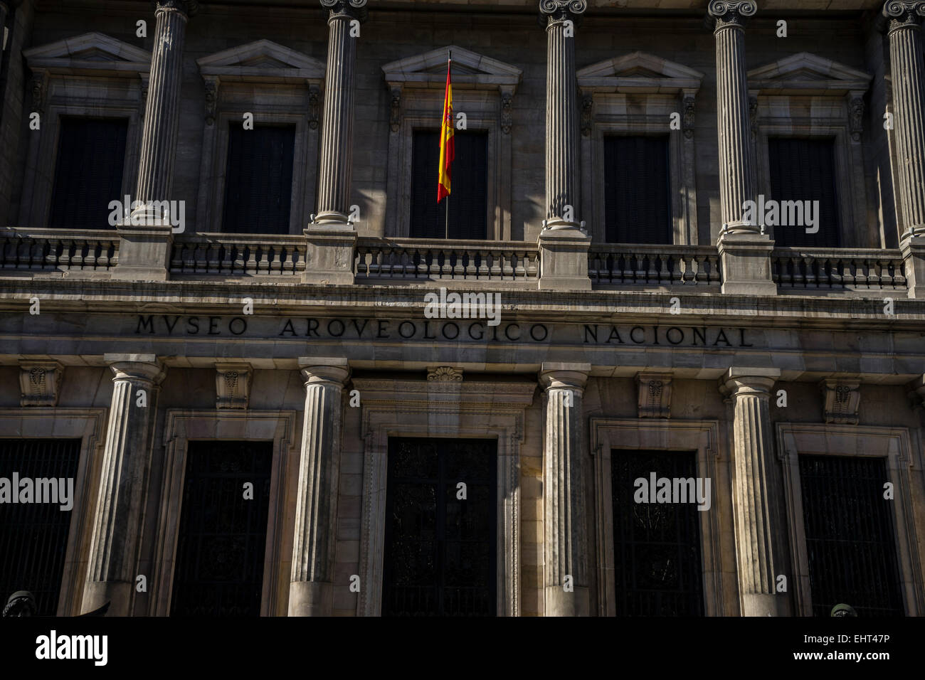 facade of the Archaeological Museum in Madrid, Spain Stock Photo - Alamy