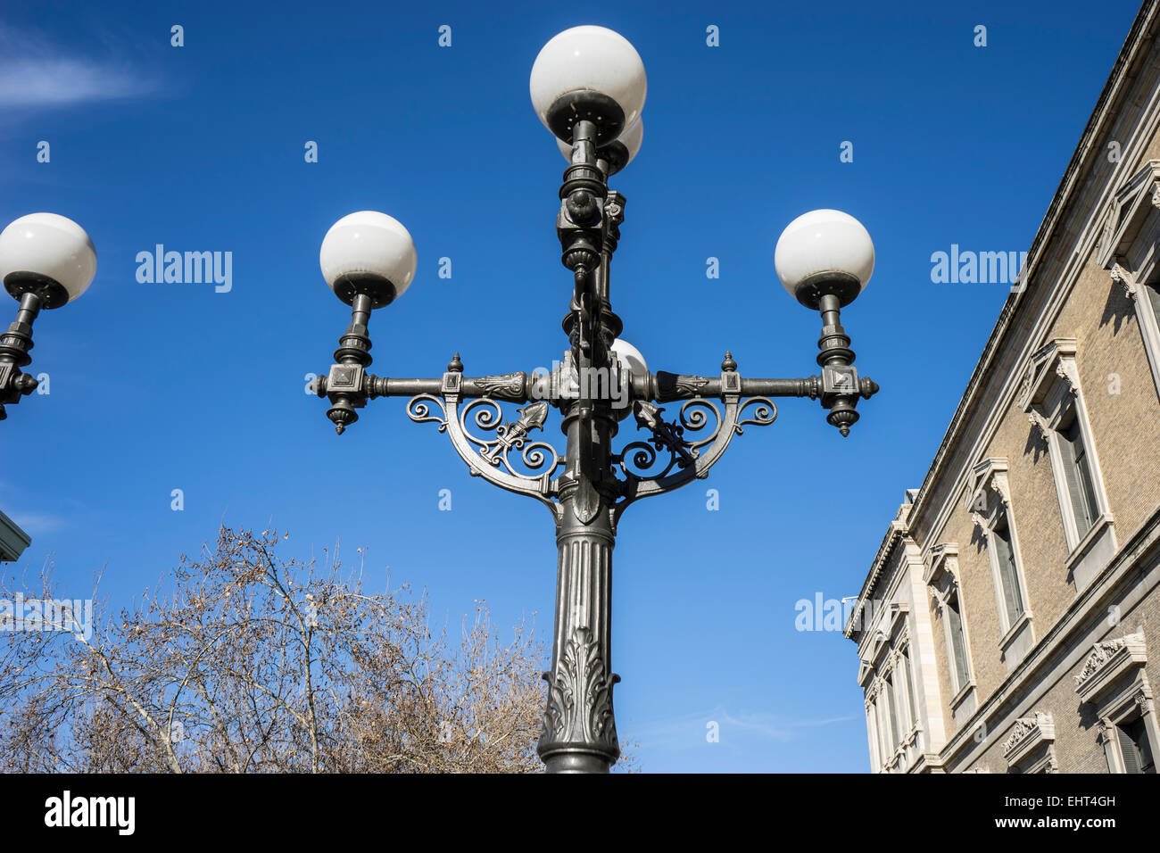 National Library of Madrid, Spain. architecture and art Stock Photo - Alamy