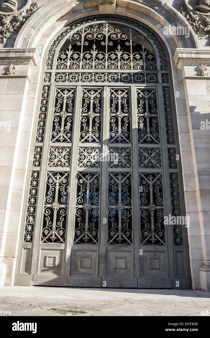 National Library of Madrid, Spain. architecture and art Stock Photo - Alamy