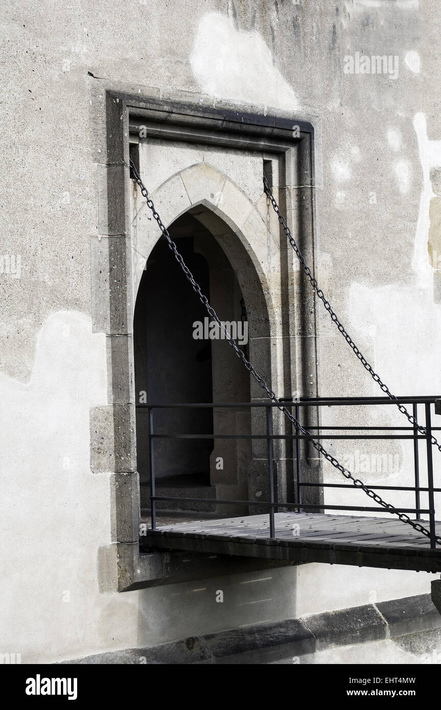 Medieval castle door Stock Photo - Alamy