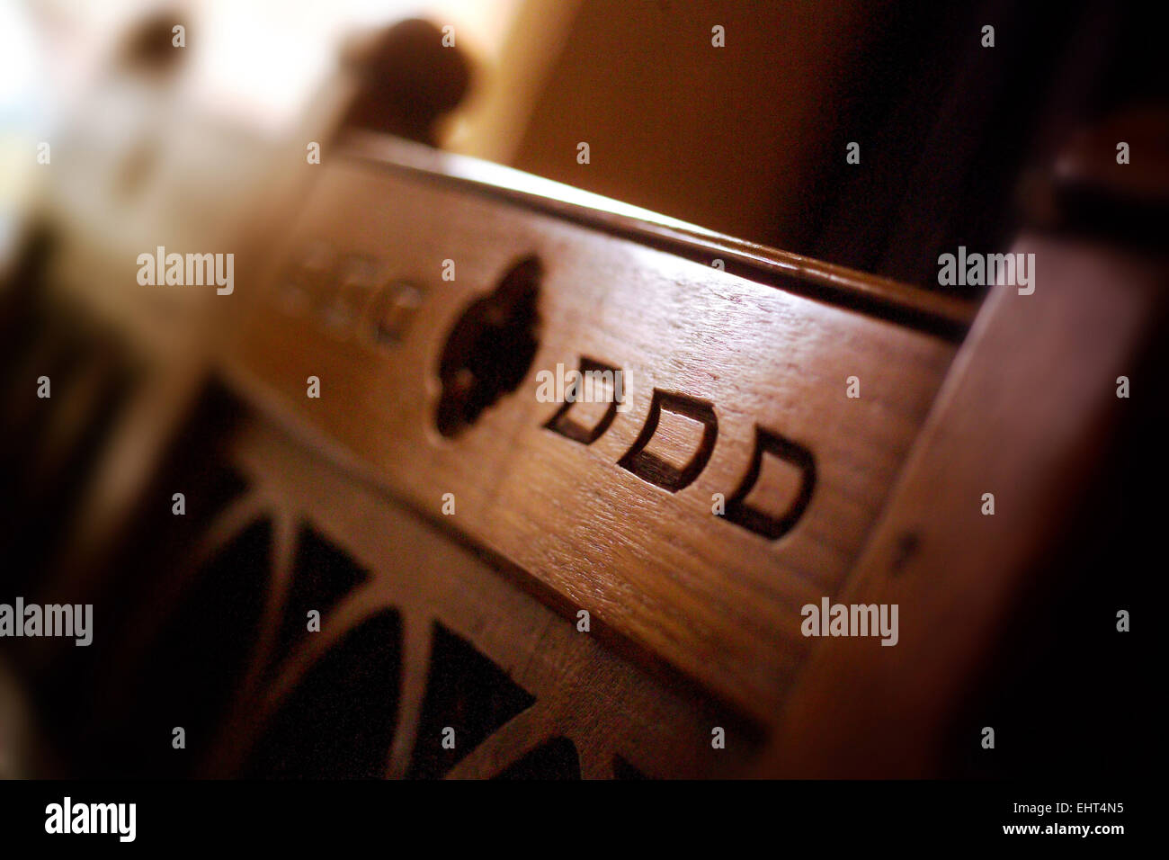 Wood chair detail hi-res stock photography and images - Alamy