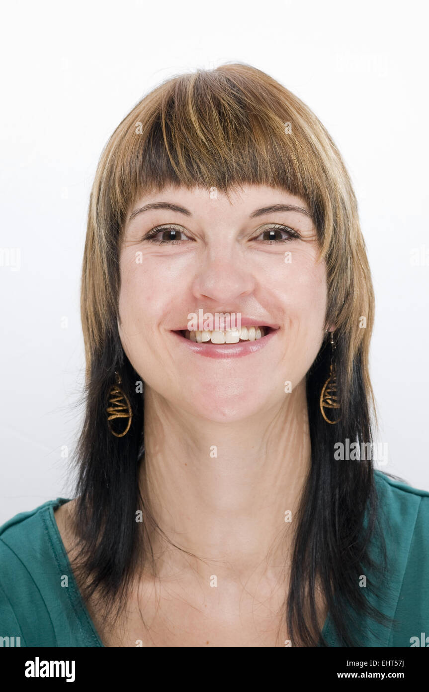 open smiling at camera Stock Photo - Alamy