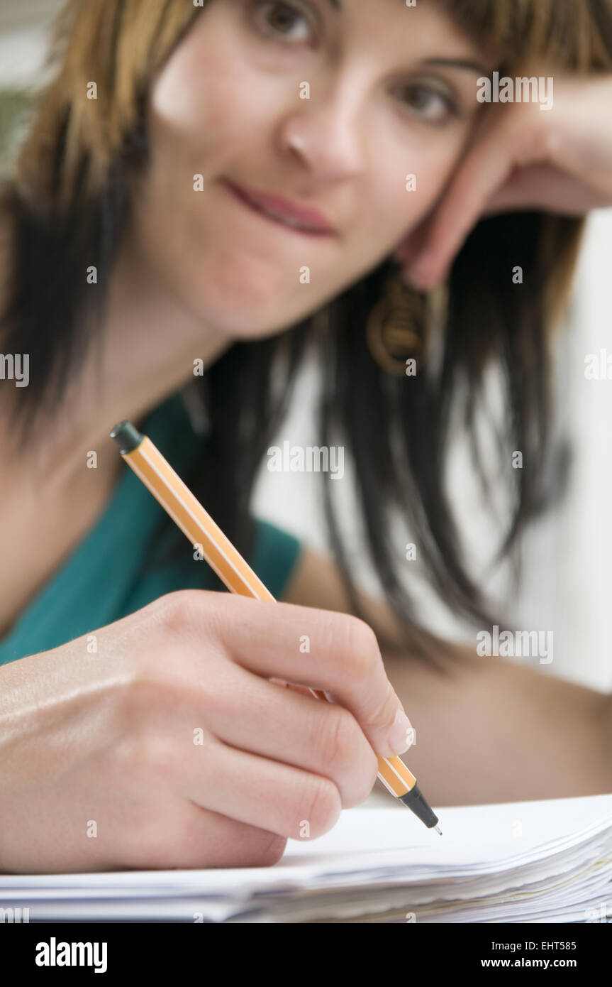 think about writing Stock Photo - Alamy