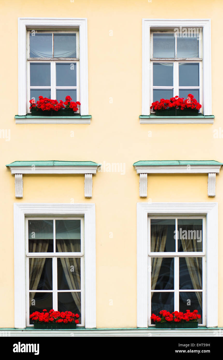 Four windows house hi-res stock photography and images - Alamy