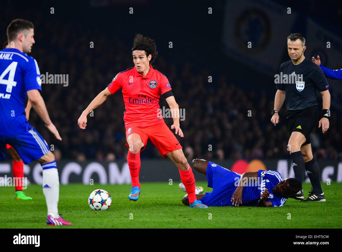 Edinson CAVANI - 11.03.2015 - Chelsea/Paris Saint Germain - 1/8Finale ...