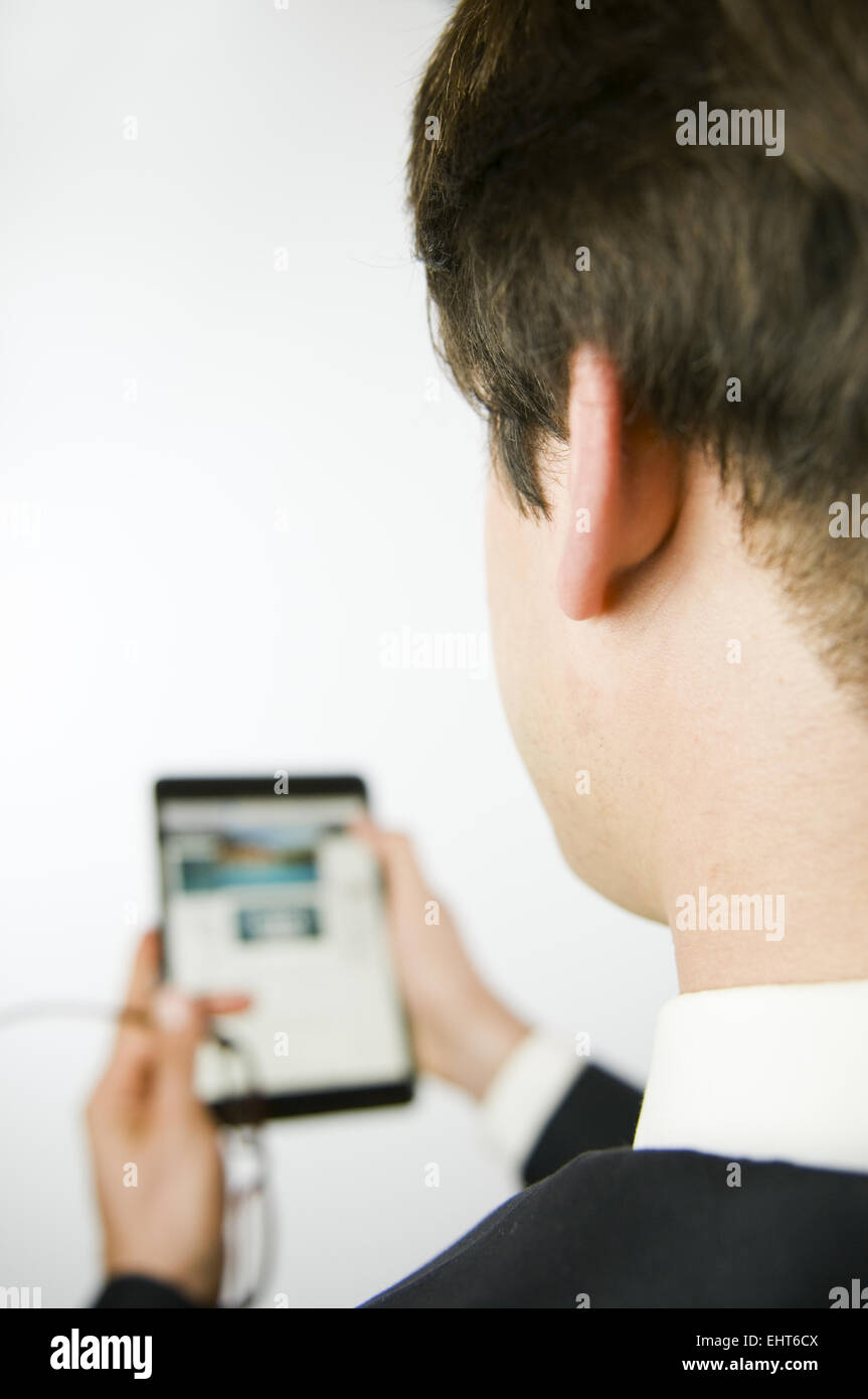 pad in the hand over the shoulder Stock Photo - Alamy